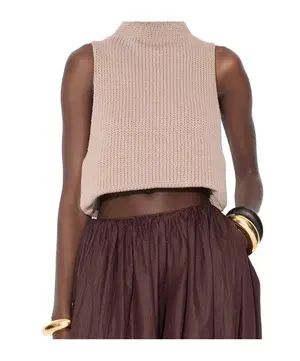 Alaïa Sleeveless Knit Sweater