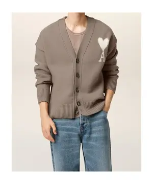 AMI Paris De Coeur Knitted Cardigan