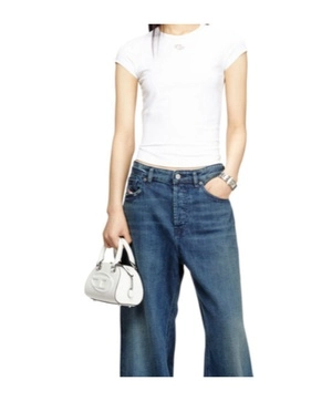 DIESEL® 1dr Dome Crossbody Bag - White
