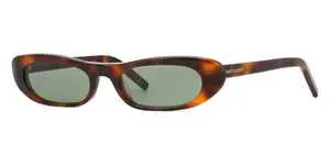 Saint Laurent Oval Sunglasses - Green