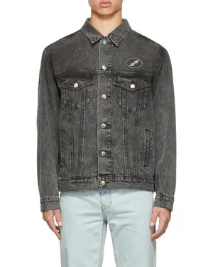 We11Done Logo Patch Denim Jacket