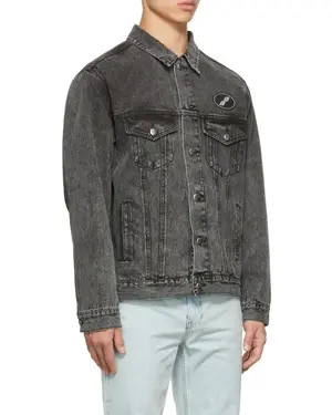 We11Done Logo Patch Denim Jacket