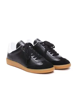 Isabel Marant Étoile Round Toe Lace-up Sneakers - Black