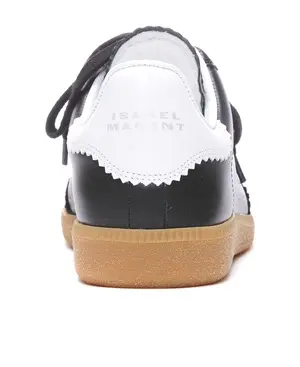 Isabel Marant Étoile Round Toe Lace-up Sneakers - Black