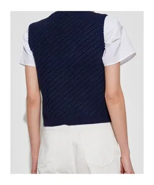 RAG  BONE Rag & Bone Knitted Vest With Button Detail