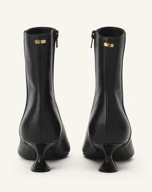 LANVIN Pointed Toe Side Zip Ankle Boots