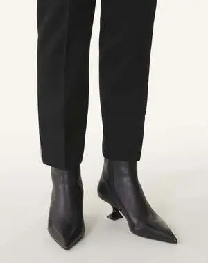 LANVIN Pointed Toe Side Zip Ankle Boots