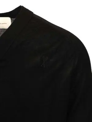 AMI Paris Knitted V-neck Cardigan