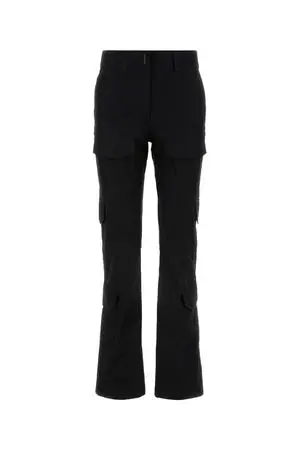 Givenchy Logo Plaque Cargo Trousers - Black