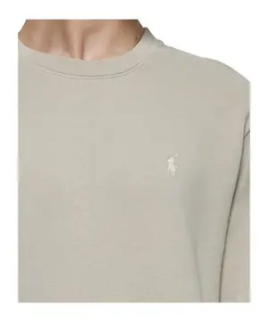 Polo Ralph Lauren Crewneck Sweatshirt With Embroidered Logo - Beige