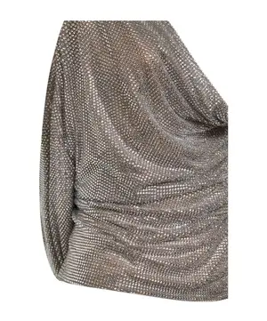 Giuseppe Di Morabito Draped Crystal Embellished Top