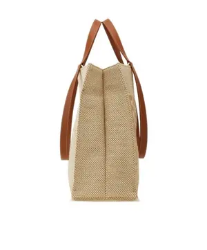 FERRAGAMO Logo Tote Bag - Camel/white