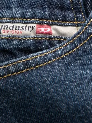 DIESEL® 1955 Logo Patch Straight Jeans