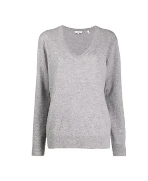 Vince Cashmere V-neck Jumper - Gray