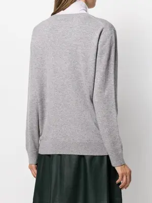 Vince Cashmere V-neck Jumper - Gray