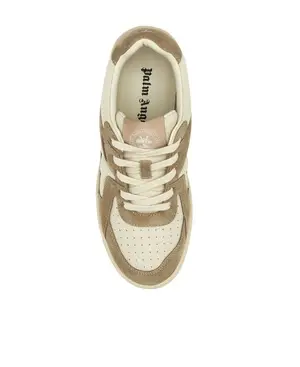 Palm Angels Logo Embroidered Sneakers - Nude