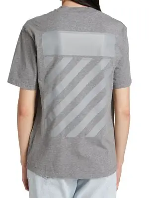 Off-White Diag Print T-shirt - Gray