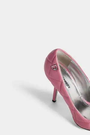 Dsquared2 D2 Plaque Quilted Stiletto Pumps