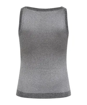 Missoni Ribbed Knit Tank Top - Silver-tone