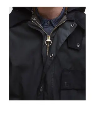 Barbour Modified Solway Waxed Jacket - Black