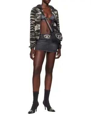 DIESEL® 1dr Logo Plaque Shoulder Bag