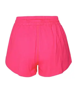 MSGM Logo Embroidered Drawstring Shorts - Pink