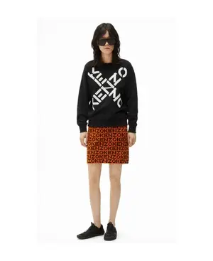 Kenzo Logo Printed Crewneck Sweatshirt