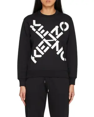 Kenzo Logo Printed Crewneck Sweatshirt