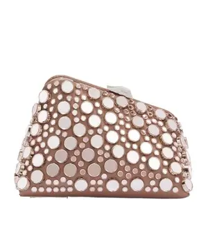 Attico The Midnight Mini Clutch Bag - Mud