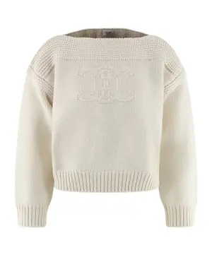 Celine Chunky Cashmere Boat Neck Sweater - No