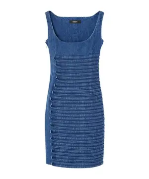 Versace Panelled Denim Mini Dress