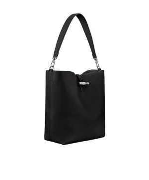 Longchamp Le Roseau Hobo Bag - Black
