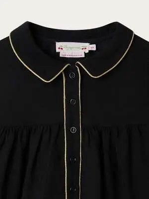 Bonpoint Dorothe Piped Collar Dress