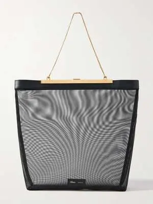 Khaite The Augusta Mesh Tote Bag - Gray