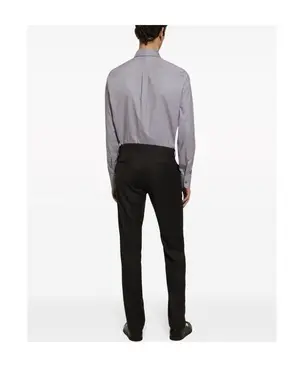 Dolce & Gabbana Long-sleeved Cotton Shirt - Gray
