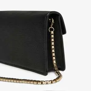 VALEXTRA Envelope Clutch Bag - Black