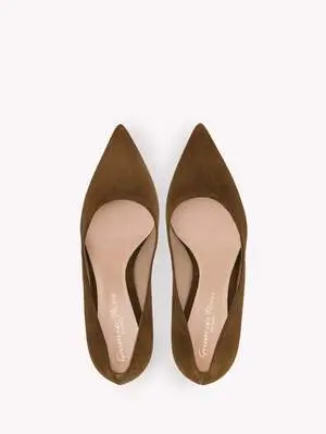 GIANVITO ROSSI 85mm Pointed-toe Stiletto Pumps - Brown