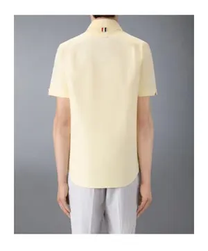 Thom Browne Patch-pocket Short-sleeve Shirt - Nude
