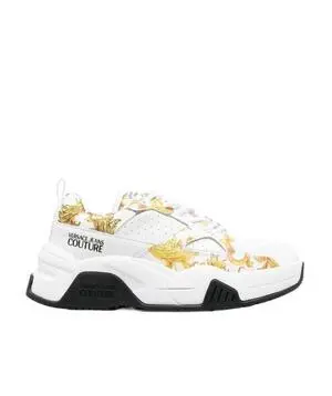 Versace Baroque Printed Sneakers - White