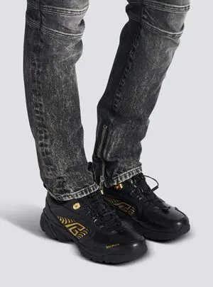 Balmain Cosmic Dust Sneakers - Black