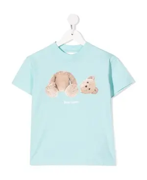 Palm Angels Bear Print Cotton T-shirt