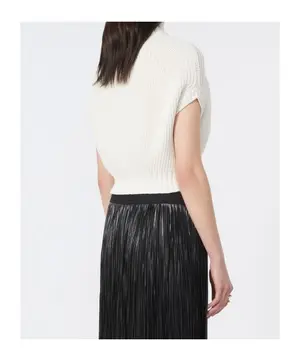 Sportmax Balloon Mock-neck Knitted Top