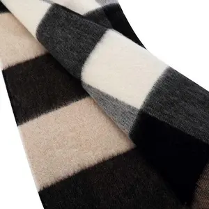 Burberry Classic Plaid Fringed Cashmere Scarf