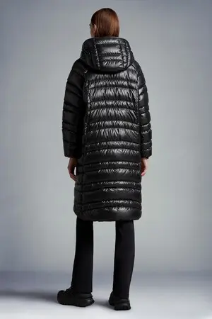 Moncler Apogon Long Down Jacket With Hood