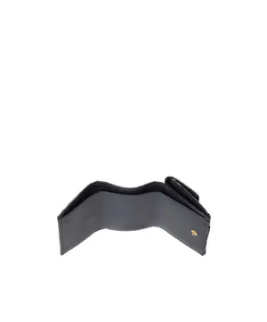 Fendi Baguette Ff Jacquard Micro Trifold Wallet - Black