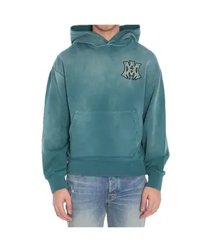 Amiri Logo Embroidered Distressed Hoodie
