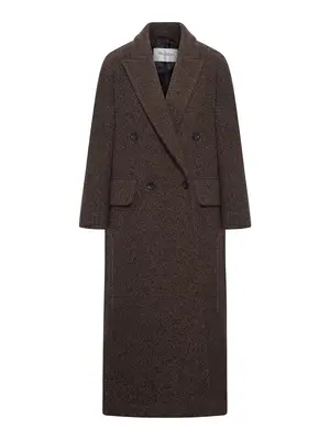 Max Mara Double-breasted Long Coat - Black