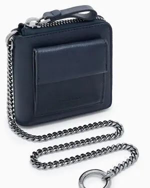 Giorgio Armani Zip-up Chained Wallet