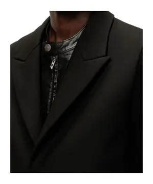 DIESEL® Tailored Coat With Ribbed Knit Sleeves