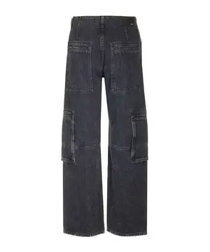 Amiri Belt Ring Denim Trousers - Black